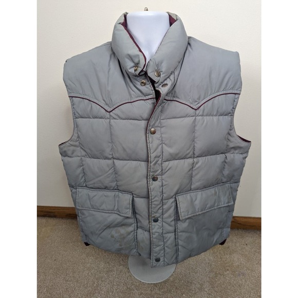 Vintage | Jackets & Coats | Vintage 7s Goose Down Yoke Stripe Puffer ...